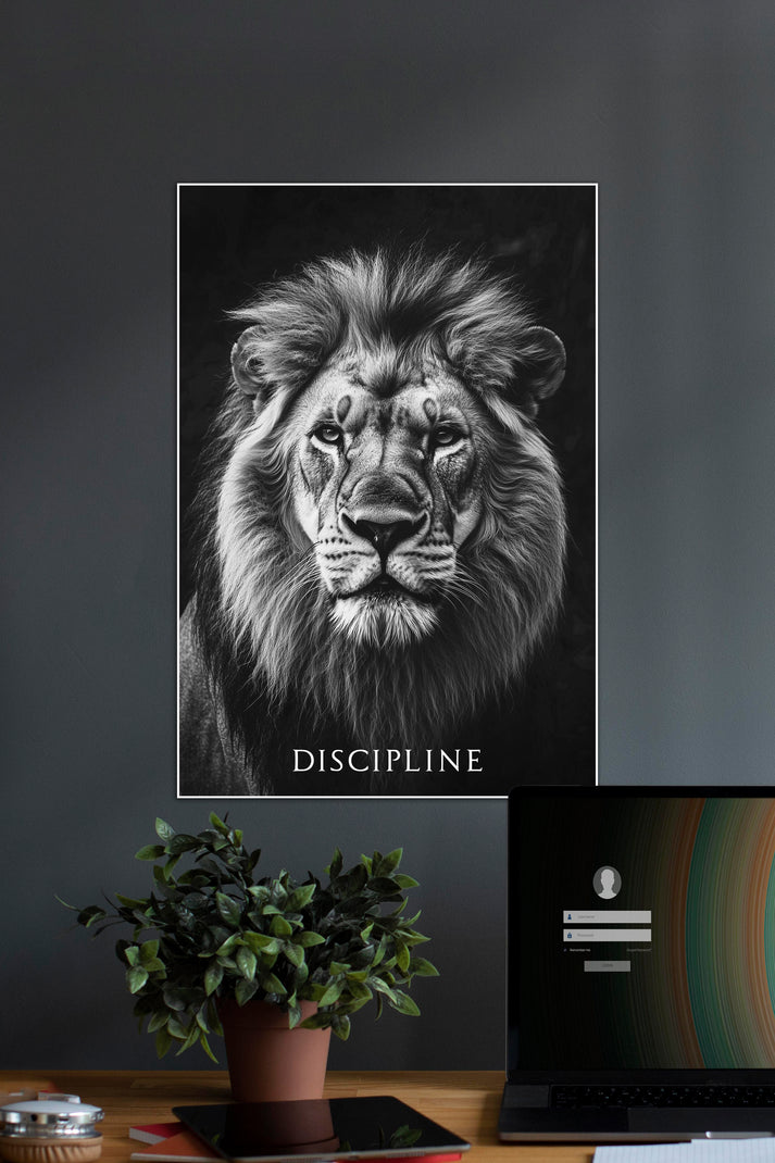 DISCIPLINE | Forge Your Mindset | Motivational Poster – Posterized