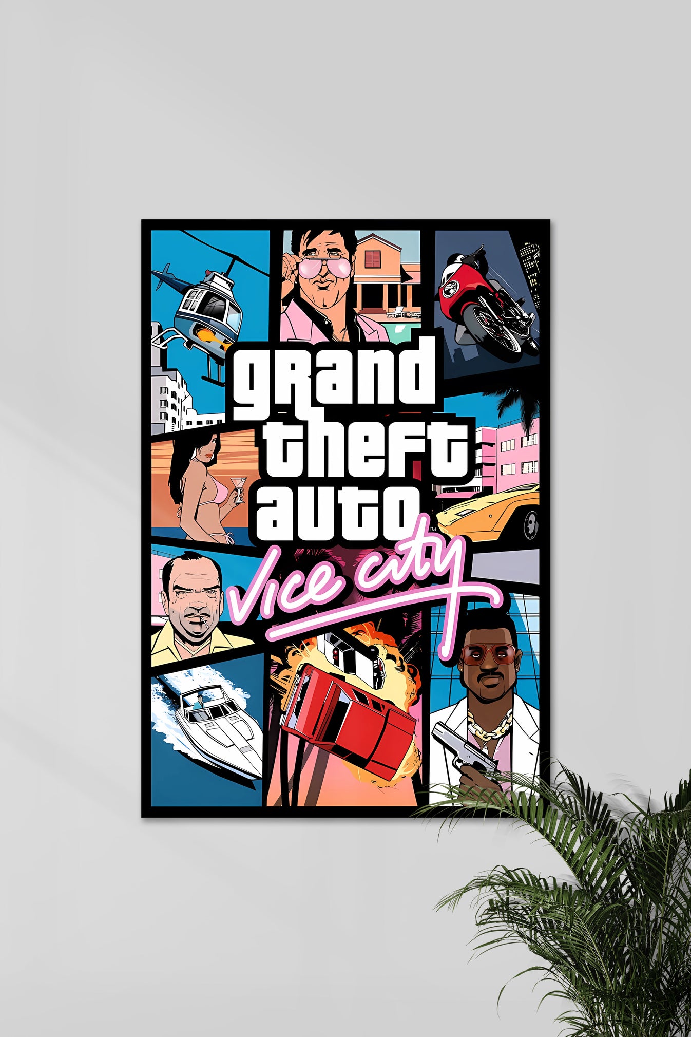 Grand Theft Auto Vice City | GTA | Game Poster – Posterized
