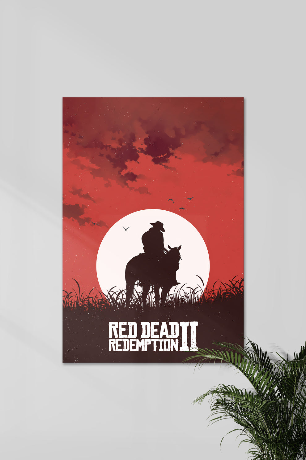 RED DEAD REDEMPTION II ( Moon ) | RDR II | GAME POSTERS | Posterized.in