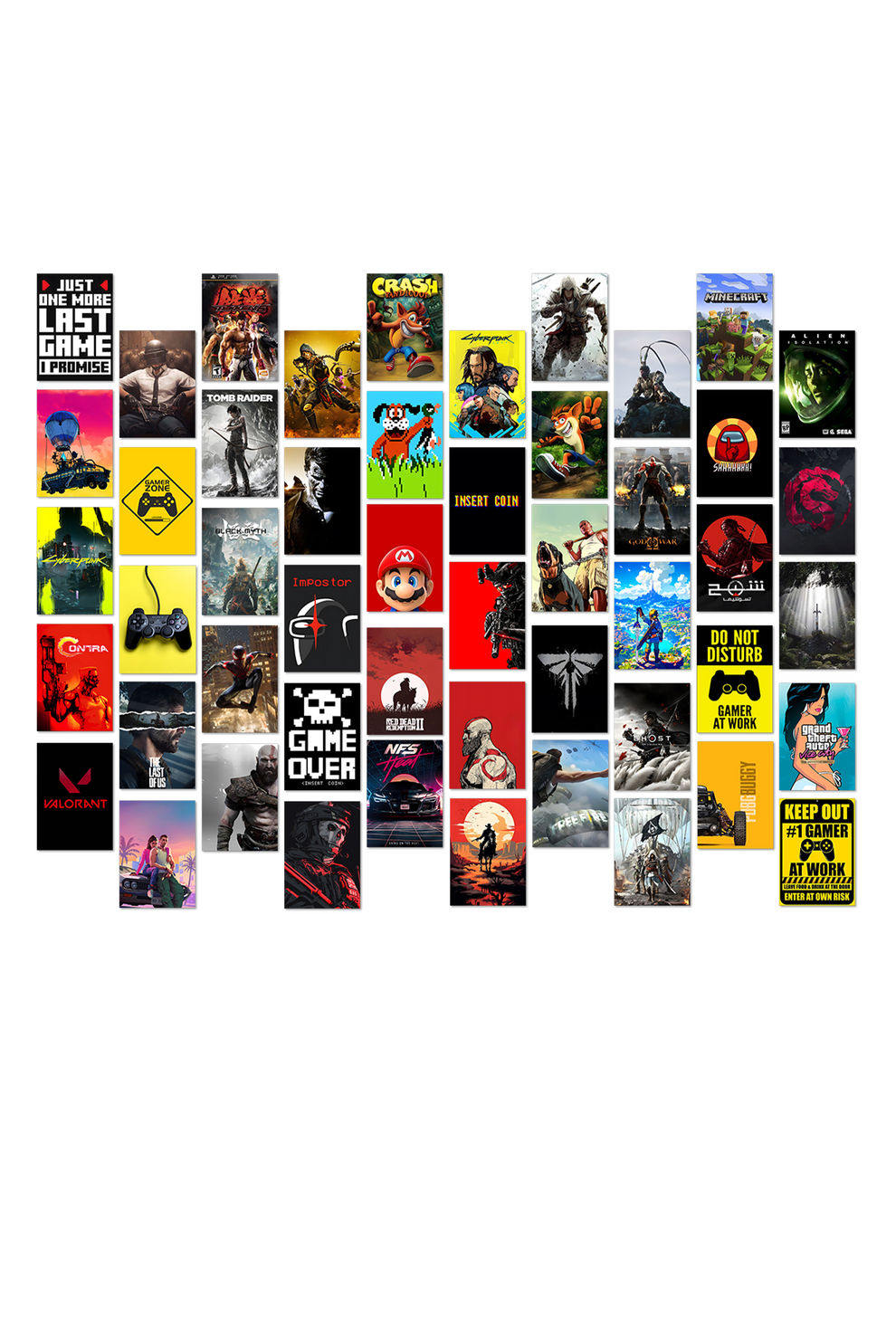 50 Epic Game Collage Set | Posterized.in