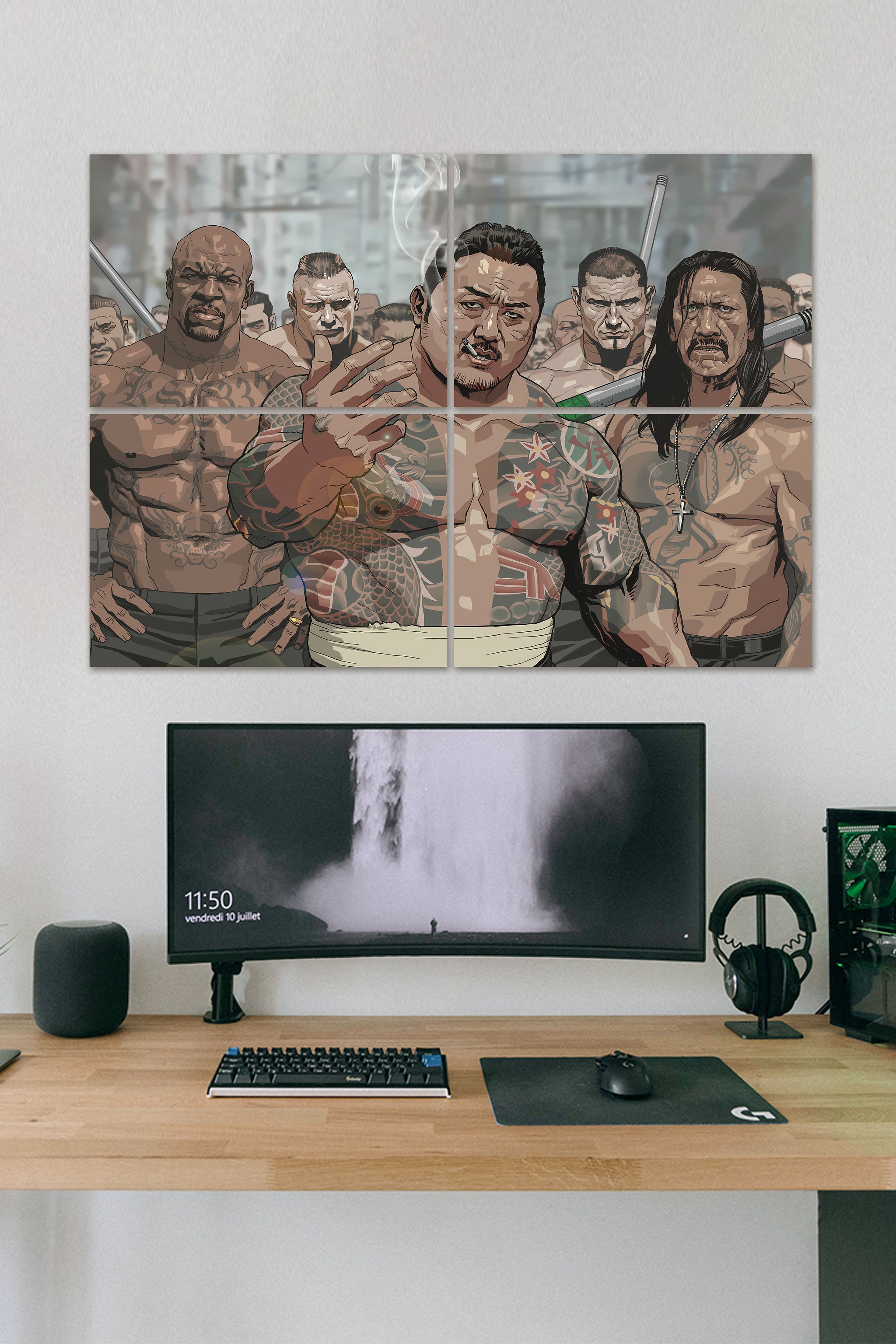 BADASS GANGSTERS #01 | 4 PCS SET | COLLAGE POSTER KIT – Posterized