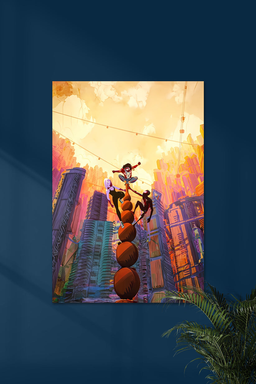 Mumbattan | Across the Spider Verse | Spiderman Poster | Posterized.in