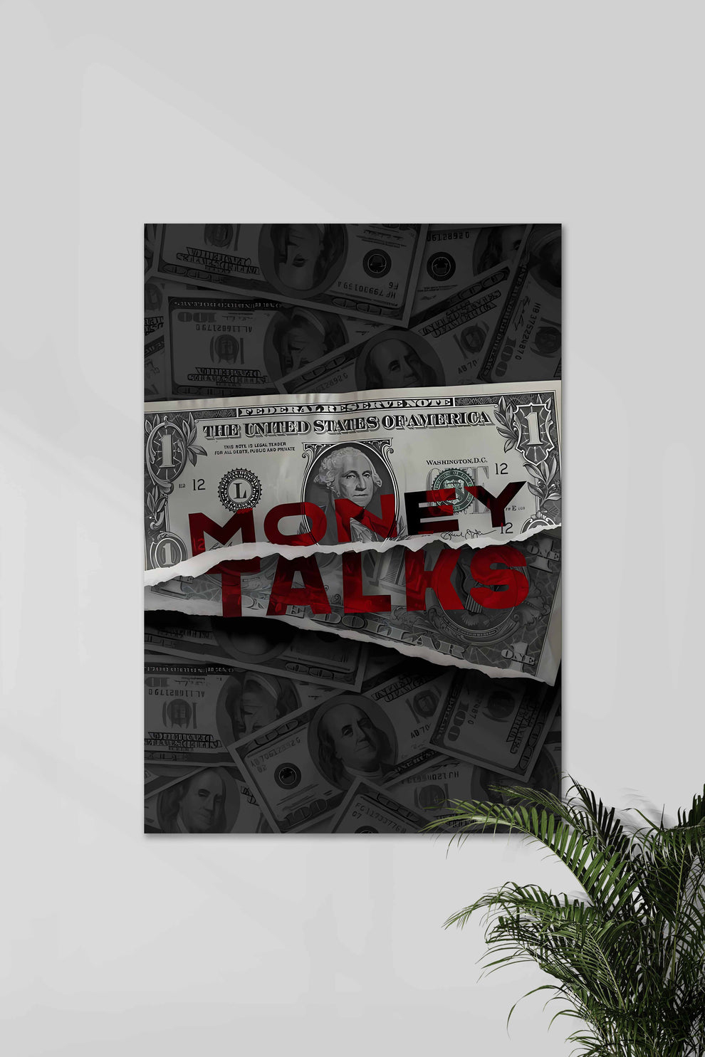 MONEY TALKS | UNITED STATES OF AMERICA | Money Aesthetic Poster ...