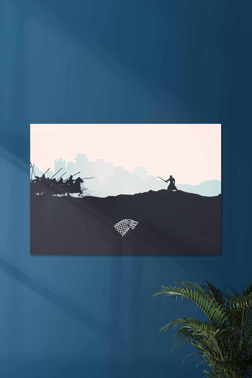 JON SNOW x BATTLE OF BASTARDS | GOT | Series Poster | Posterized.in