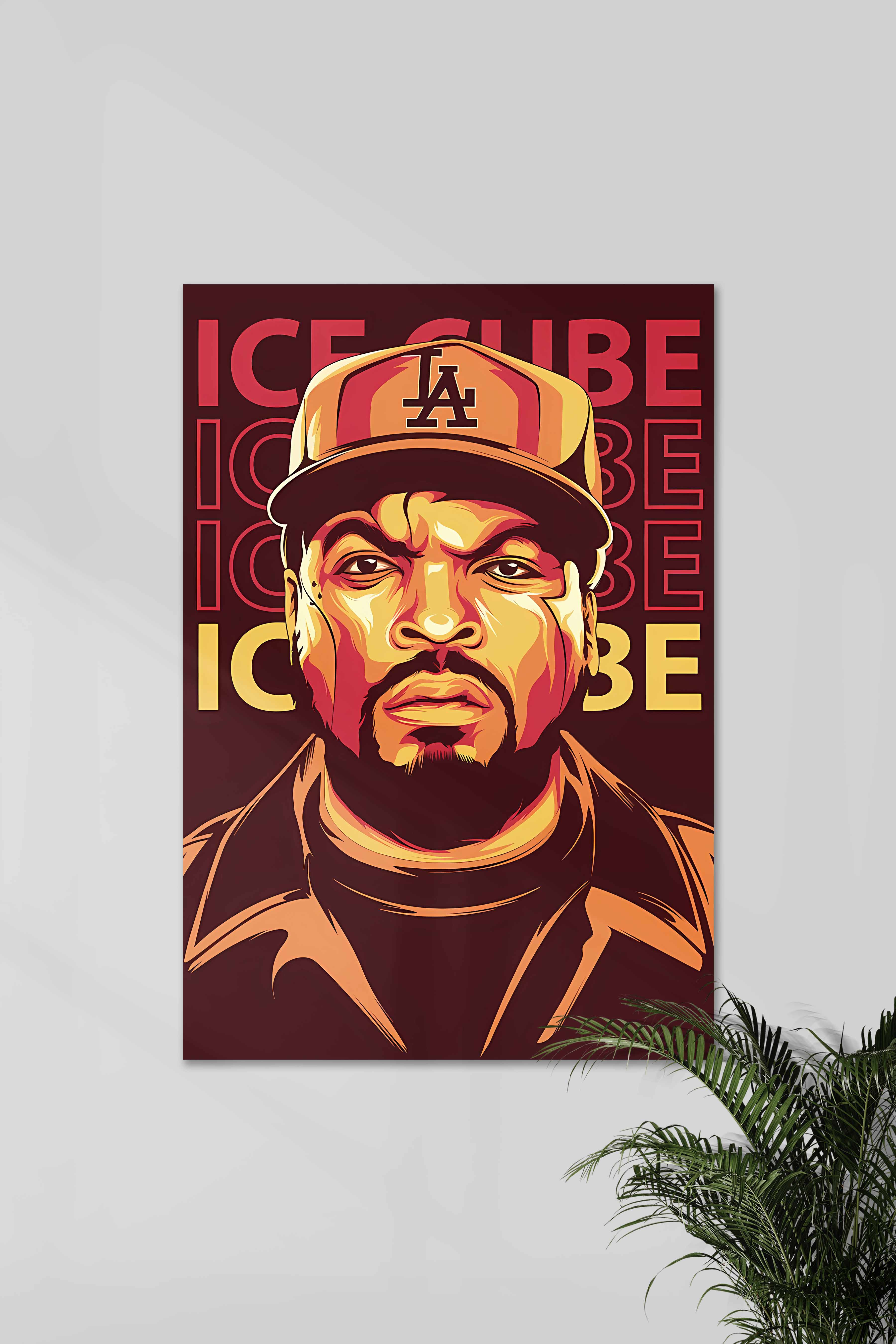 Ice Cube #00 | Ice Cube Vector Art | Music Artist Poster – Posterized