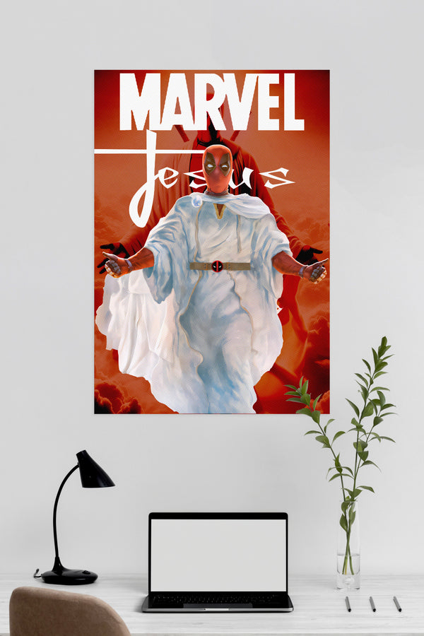 Marvel Jesus | Deadpool 3 | MCU | Movie Poster | Posterized.in