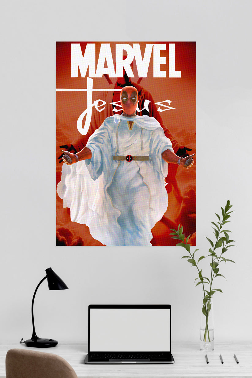Marvel Jesus | Deadpool 3 | MCU | Movie Poster | Posterized.in