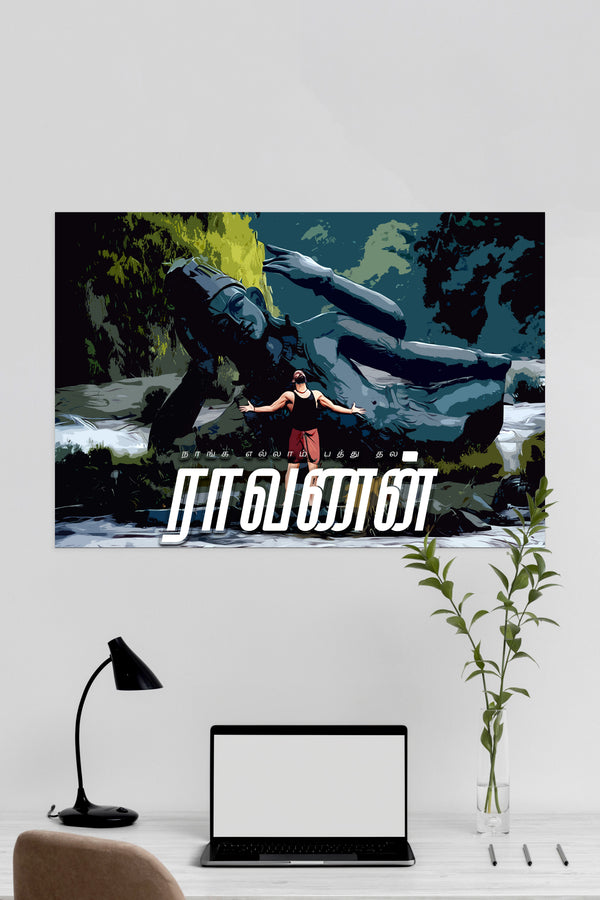 Ravanan X Vikram | Kollywood | Movie Posters | Posterized.in