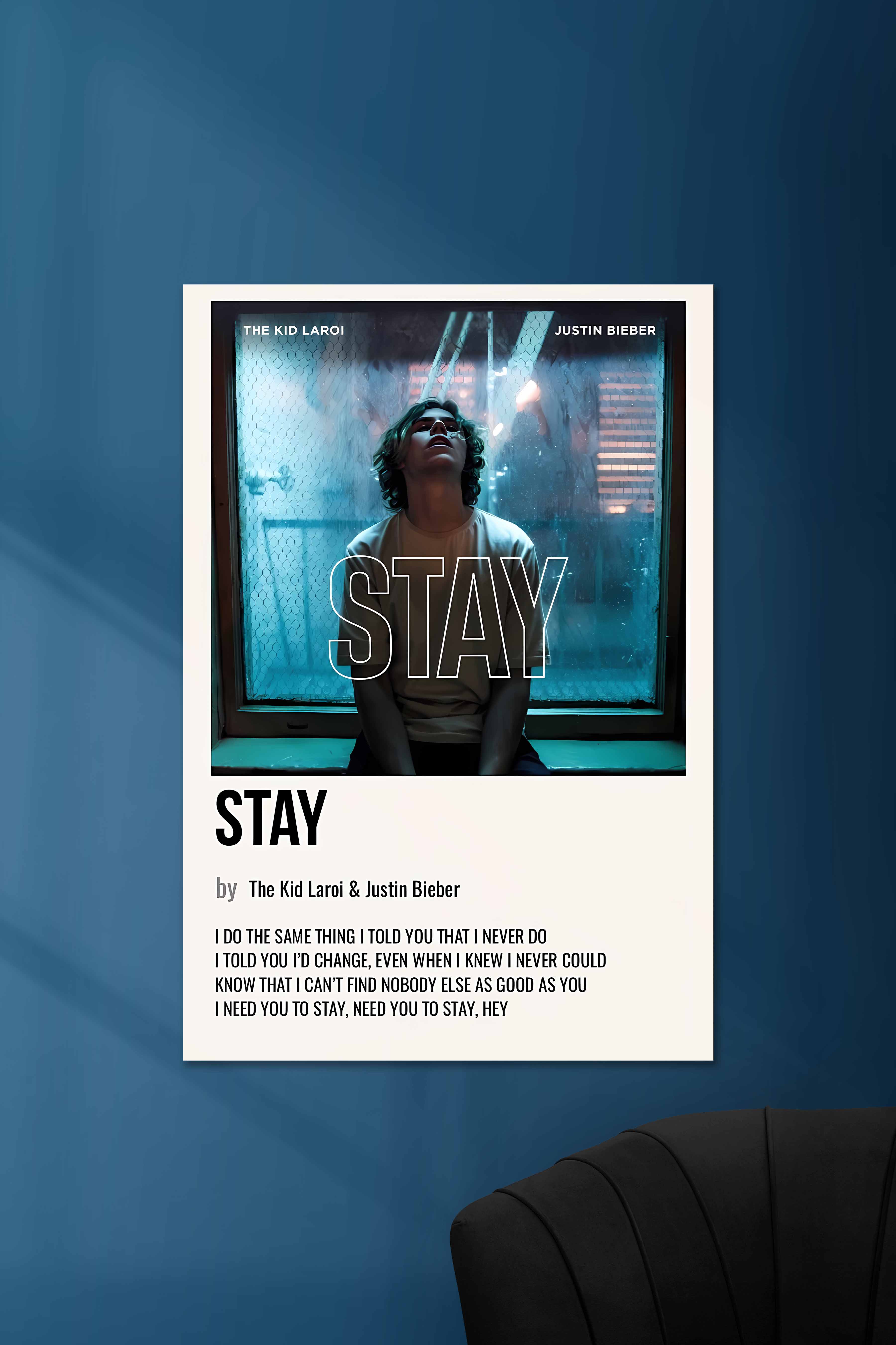 STAY x Justin Bieber | Music Card | Music Artist Poster | Posterized.in
