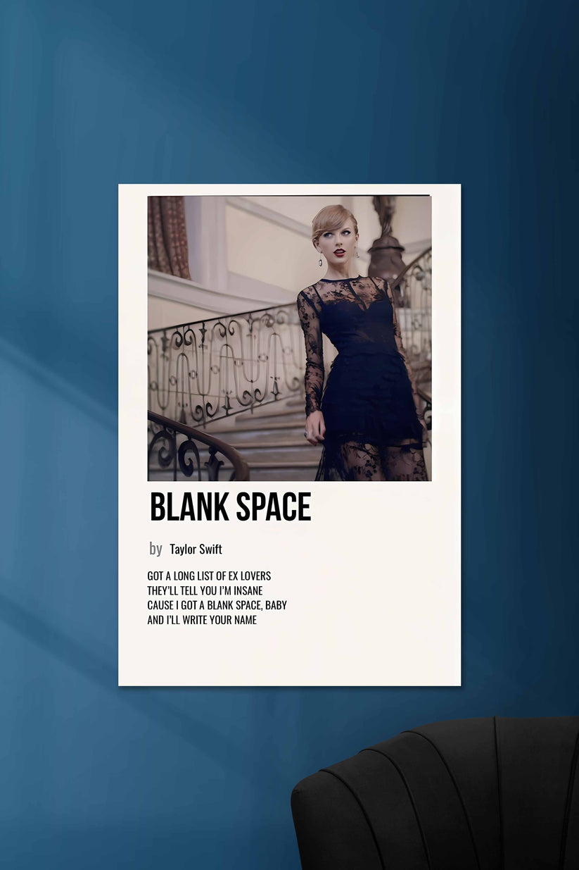 Blank Space x Taylor Swift | Music Card | Music Artist Poster – Posterized