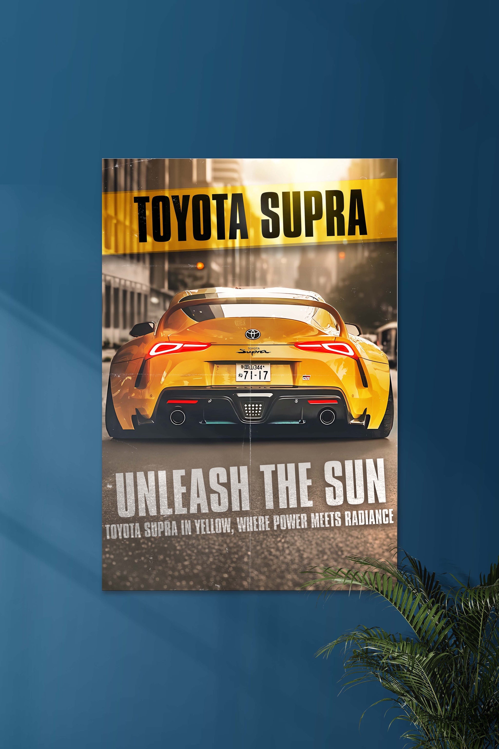 UNLEASH THE SUN TOYOTA SUPRA | CONCEPT CARS #06 | CAR POSTERS – Posterized